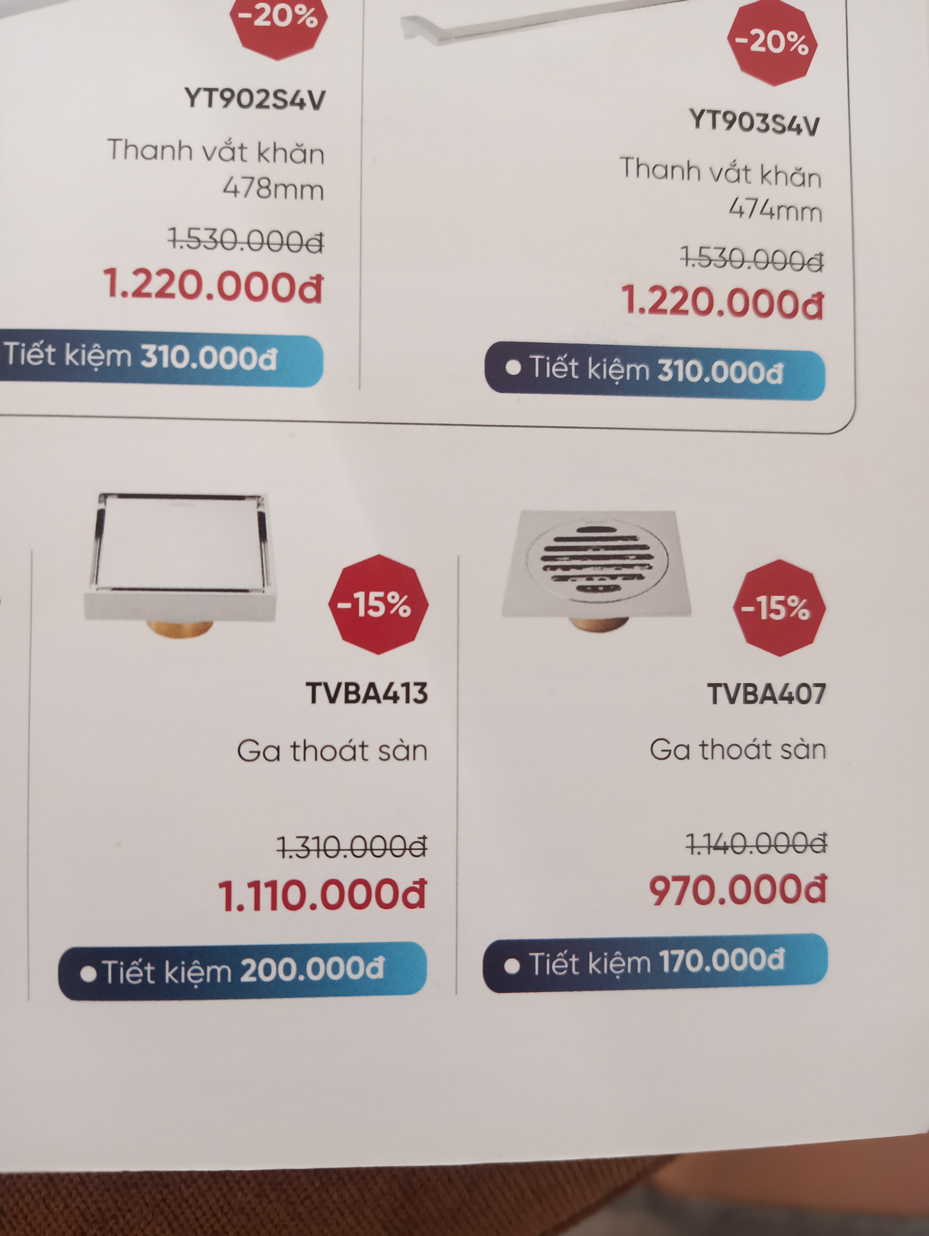 GA THOÁT SÀN CHỐNG MÙI TOTO TVBA407